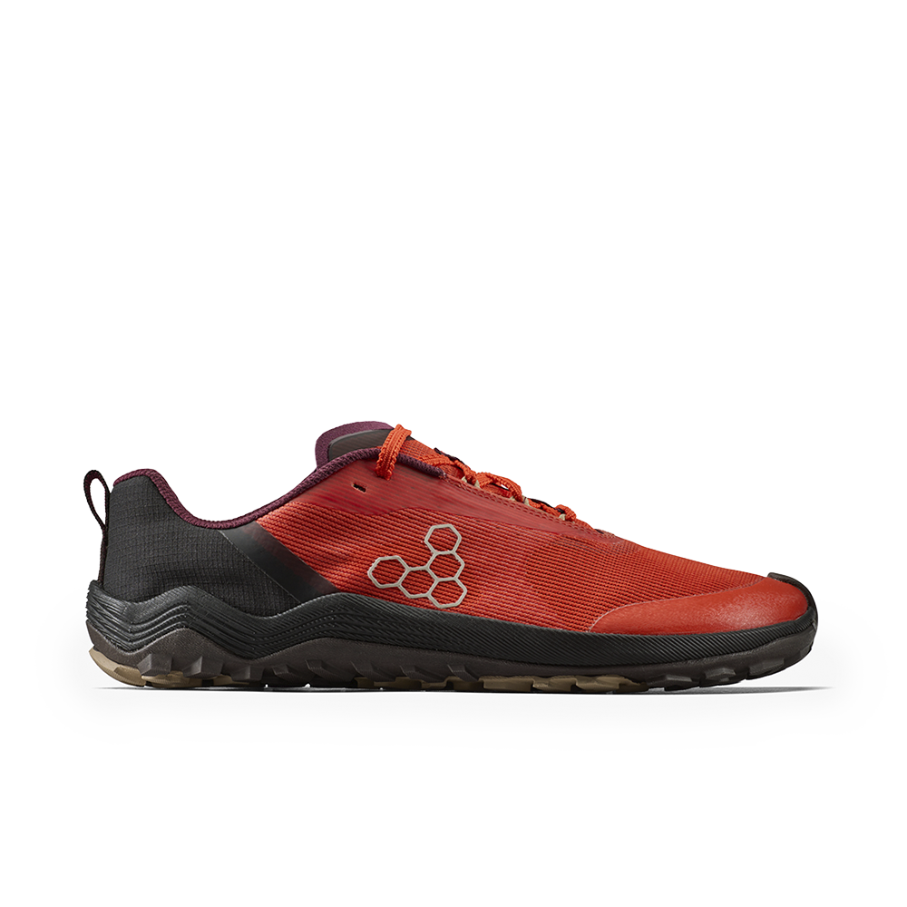 Vivobarefoot Primus Trail Flow Mens Cherry Tomato – Sole Distribution